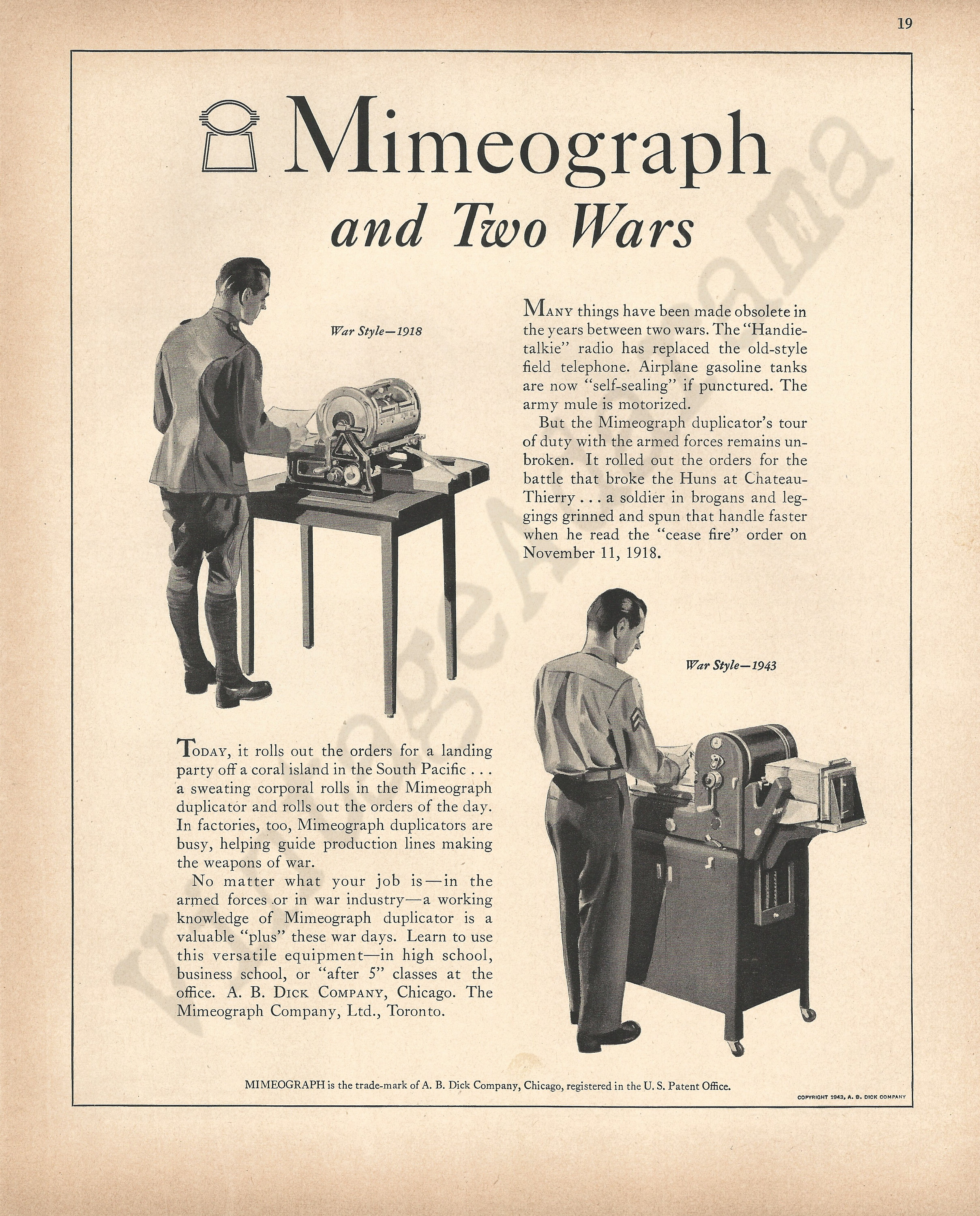 Mimeograph Machine 1980