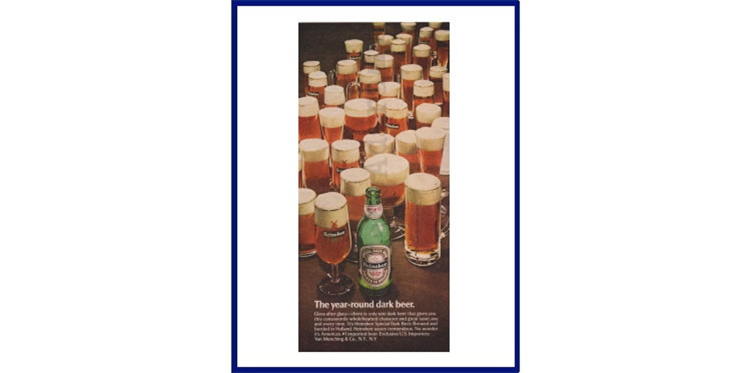 HEINEKEN SPECIAL DARK Beer Original 1978 Vintage Color Print ...