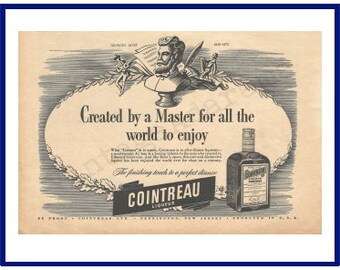 Cointreau Guignolet 1898 Advertising Poster - Etsy
