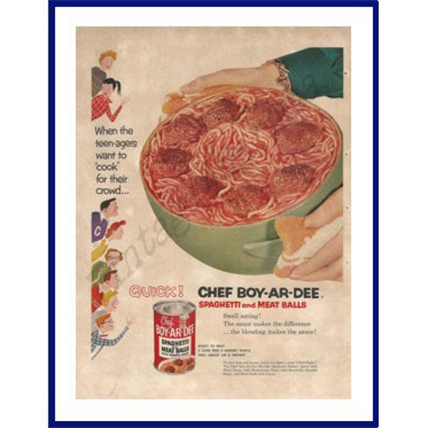 Chef Boyardee - Etsy