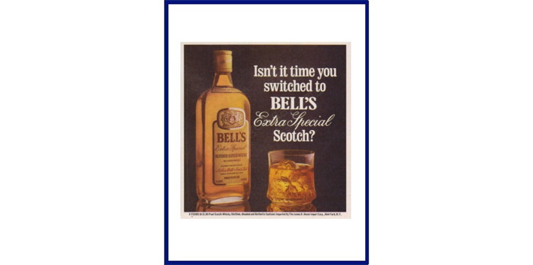 BELL'S SCOTCH WHISKY Original 1971 Vintage Color Print Advertisement ...