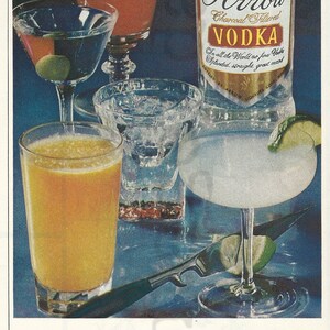 ARROW VODKA Original 1962 Vintage Color Print Advertisement "you Never ...