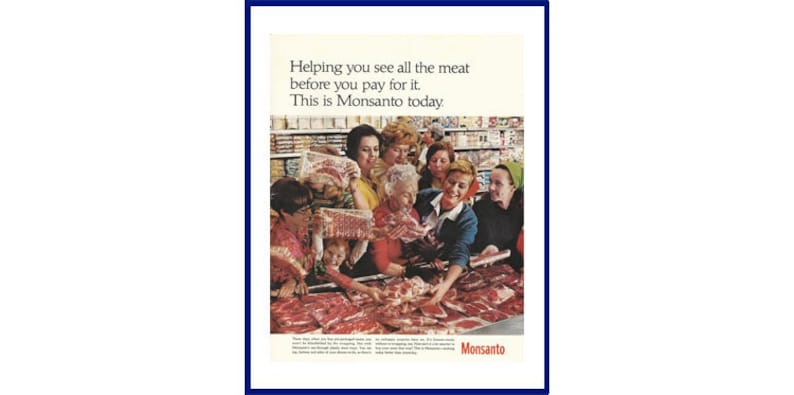 MONSANTO Original 1967 Vintage Extra Large Color Print Advertisement ...