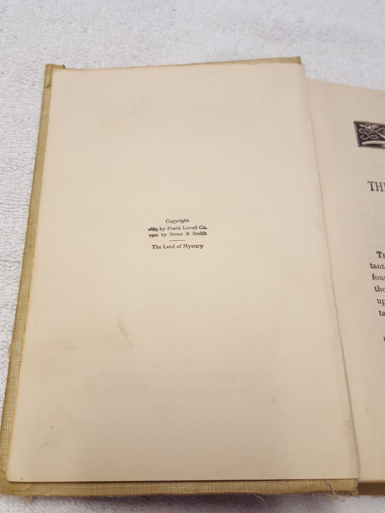 Book land of Mystery by Edward S. Ellis With a | Etsy