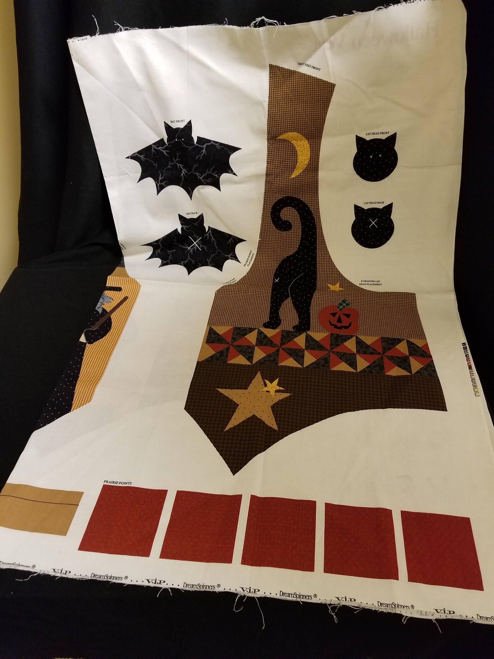 VIP Fabric Panel to Make a Halloween Vest - Etsy