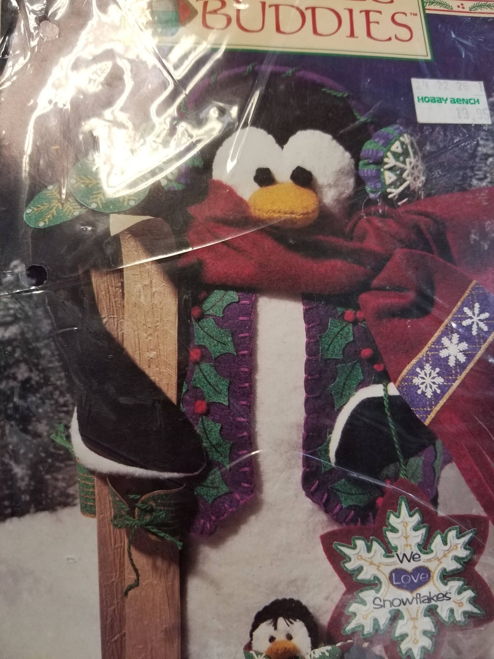 NOS Bottle Buddies Swoosh & Slide Penguins Dimensions Christmas Decor ...
