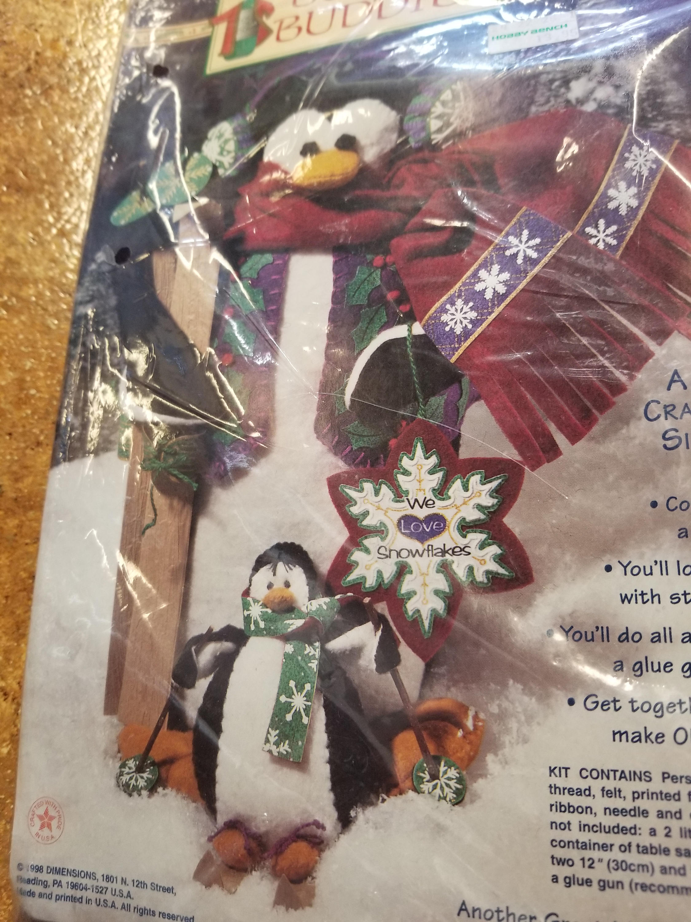 NOS Bottle Buddies Swoosh & Slide Penguins Dimensions Christmas Decor ...