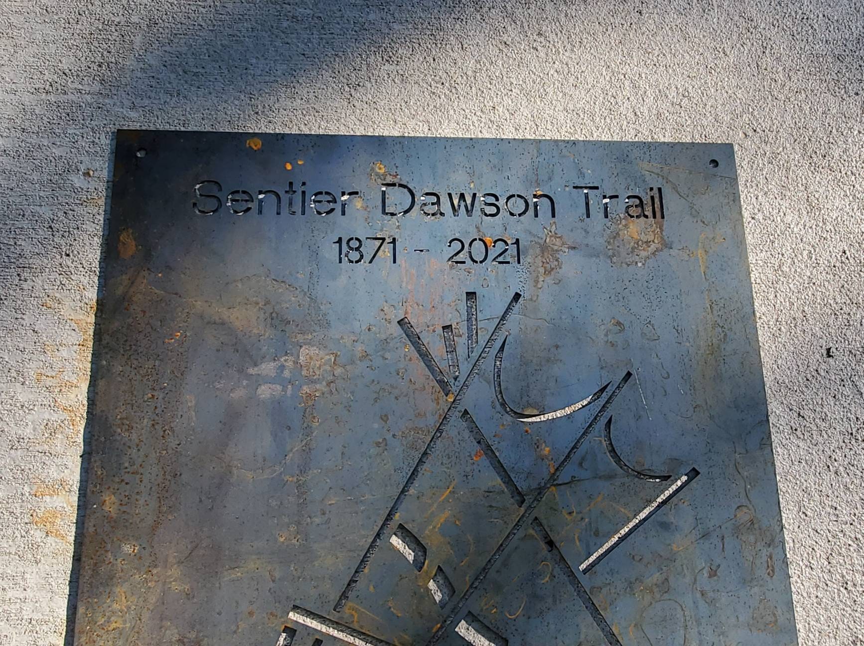Dawson Trail 150th Metal Mural Commemorative Plaque Wall Mount - Etsy ...