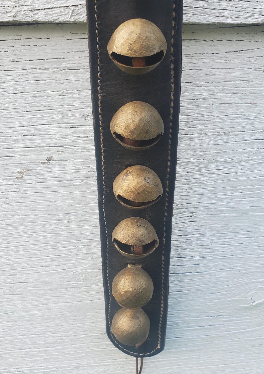 Sleigh Bells Horse Regalia Leather Brass and Silver Toned 42 Inch Long ...