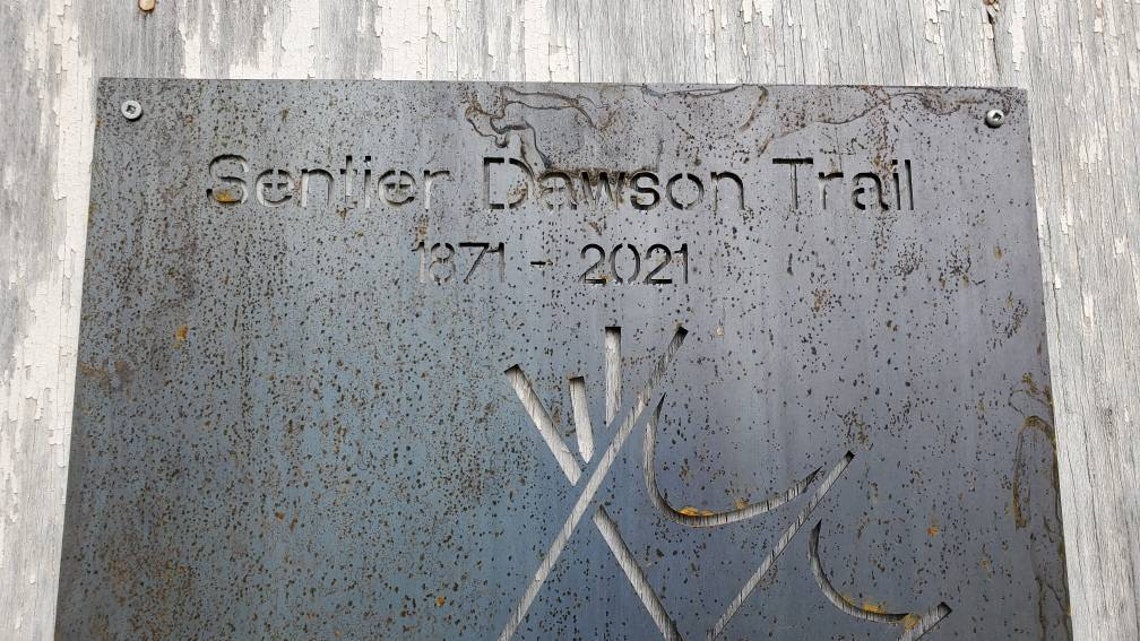 Dawson Trail 150th Metal Mural Commemorative Plaque Wall Mount - Etsy ...