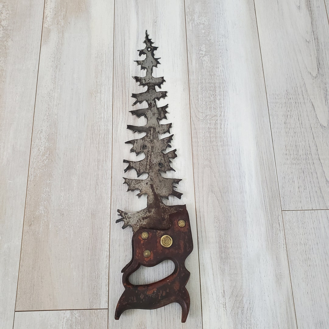 Tree Art on Gorgeous Antique Saw by Disston Canada Wall Decor Home ...