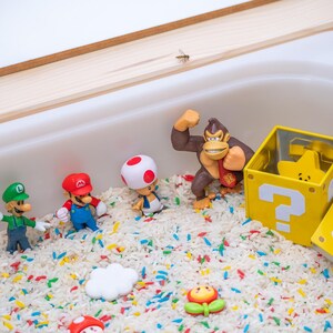 Super Mario Brothers Sensory Bin, Mario Sensory, Taste Safe, Montessori ...