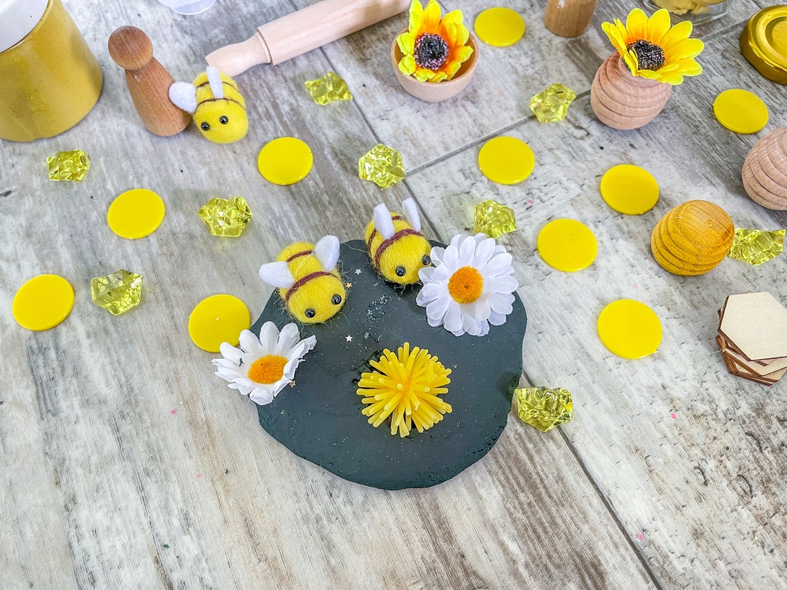 Bee Playdough Kit Medium Kids Playdough Kit - Etsy