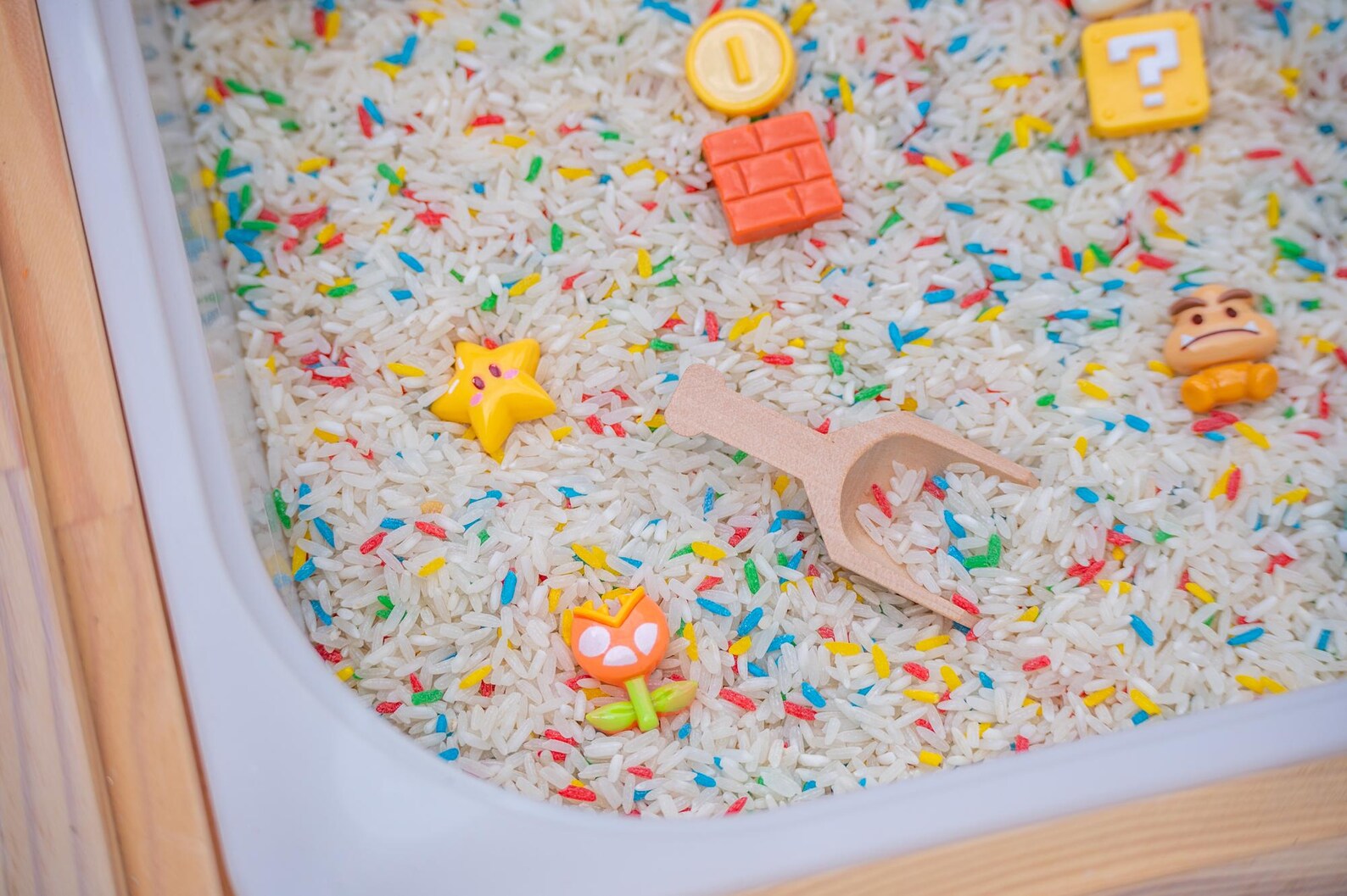 Super Mario Brothers Sensory Bin, Mario Sensory, Taste Safe, Montessori ...