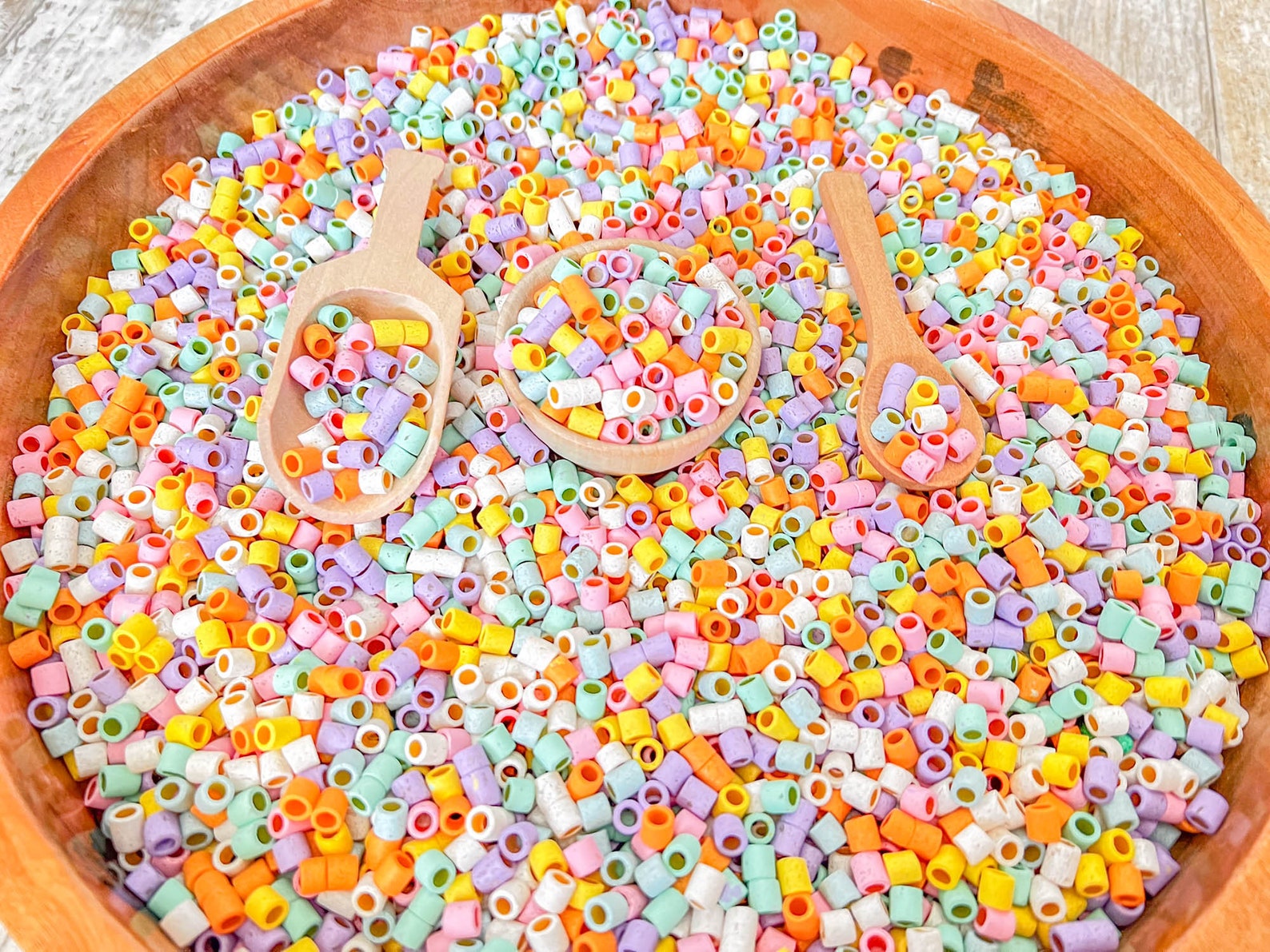 Pastel Pasta, Sensory Bin Filler, Colored Pasta, Easter Sensory Play ...
