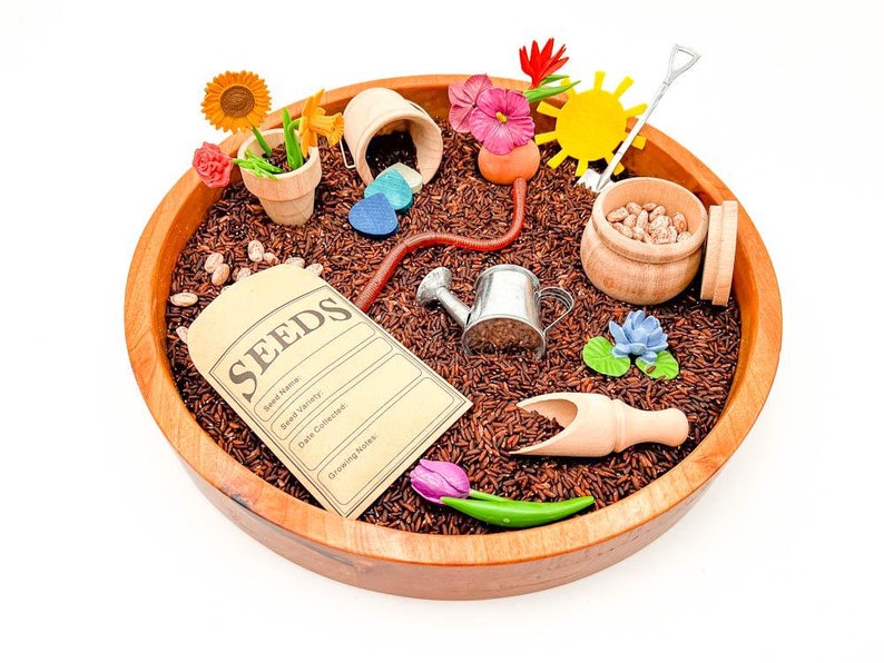 Planting Flowers Sensory Bin, Spring/summer Sensory, Taste Safe ...