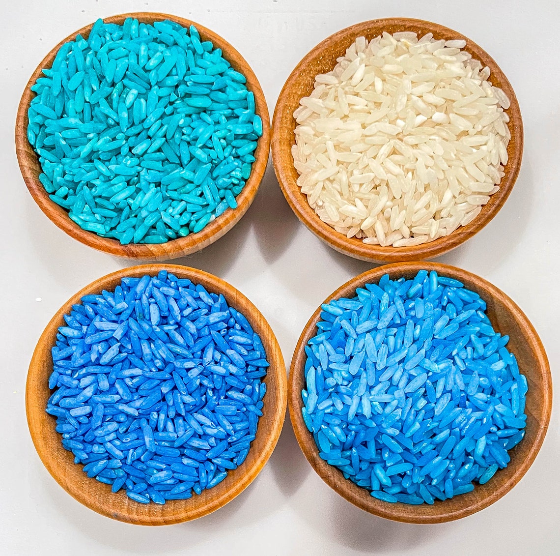 Blue Mix Sensory Rice Sensory Bin Filler Colored Rice | Etsy