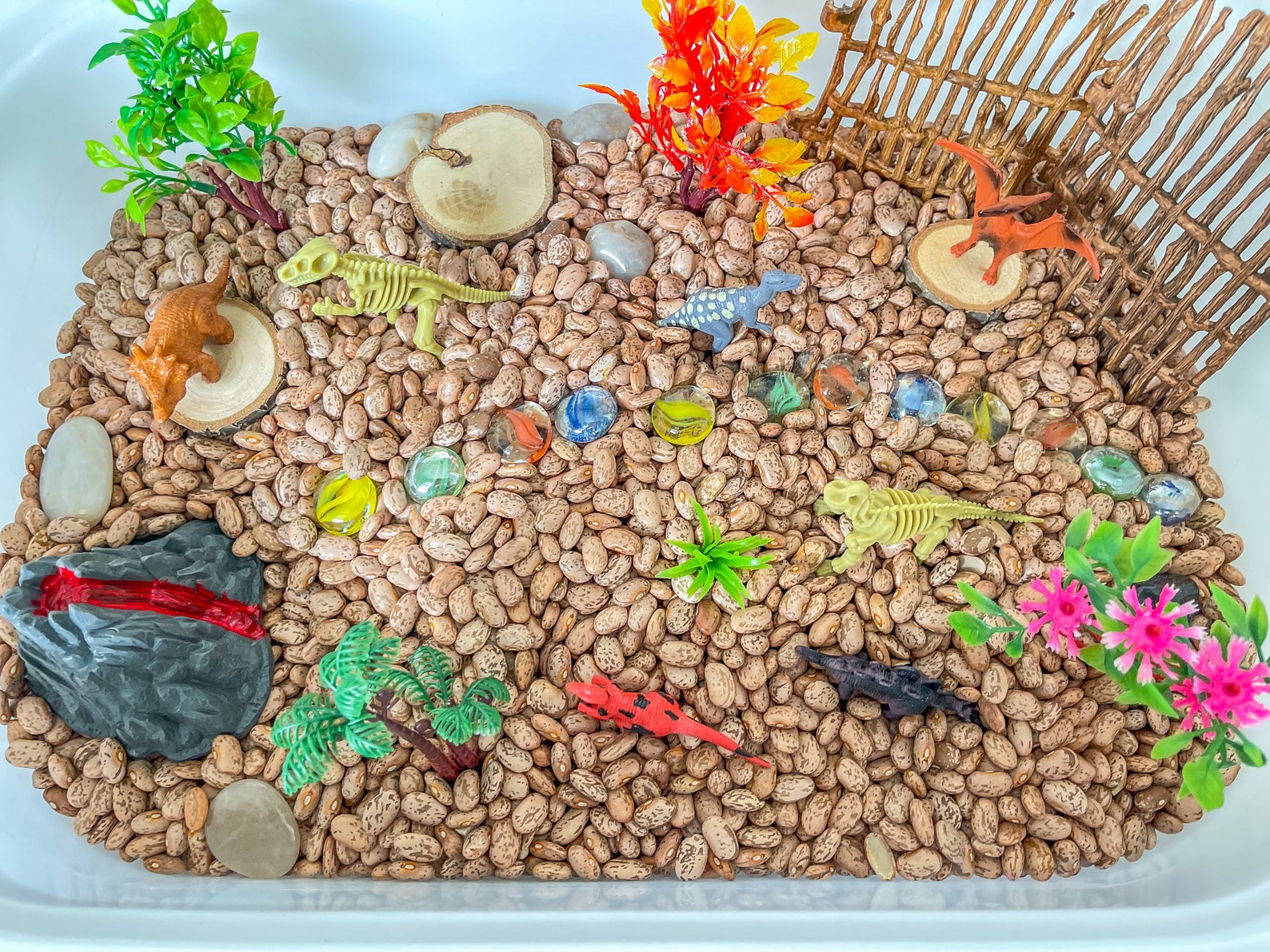 Dinosaur Sensory Bin 2 Dinosaur Sensory Taste Safe | Etsy