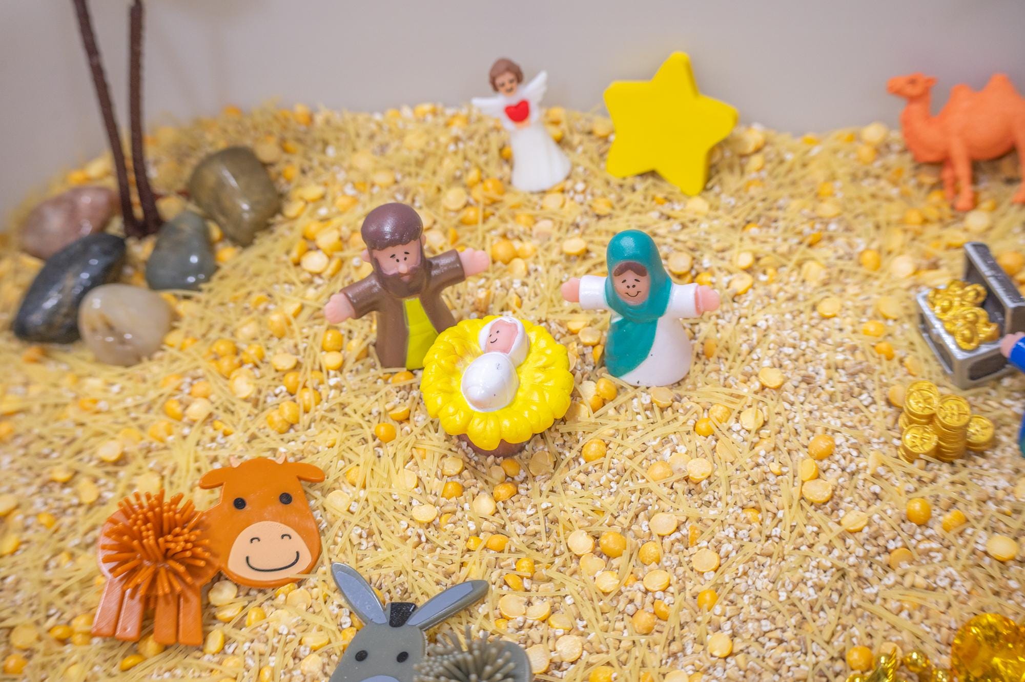 Nativity Sensory Bin, Christmas Sensory, Taste Safe, Montessori - Etsy
