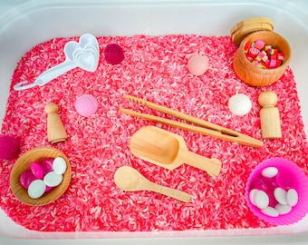 Valentines Baking Sensory Bin - Etsy
