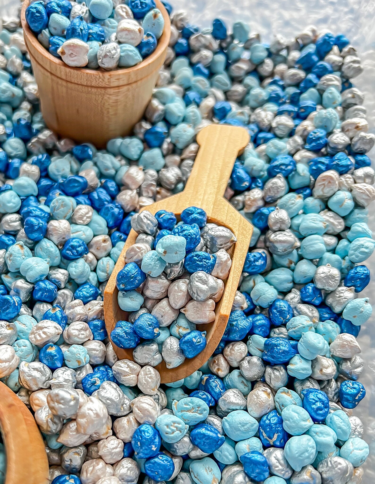 Winter Bean Sensory Mix , Sensory Bin Filler, Colored Beans, Sensory ...