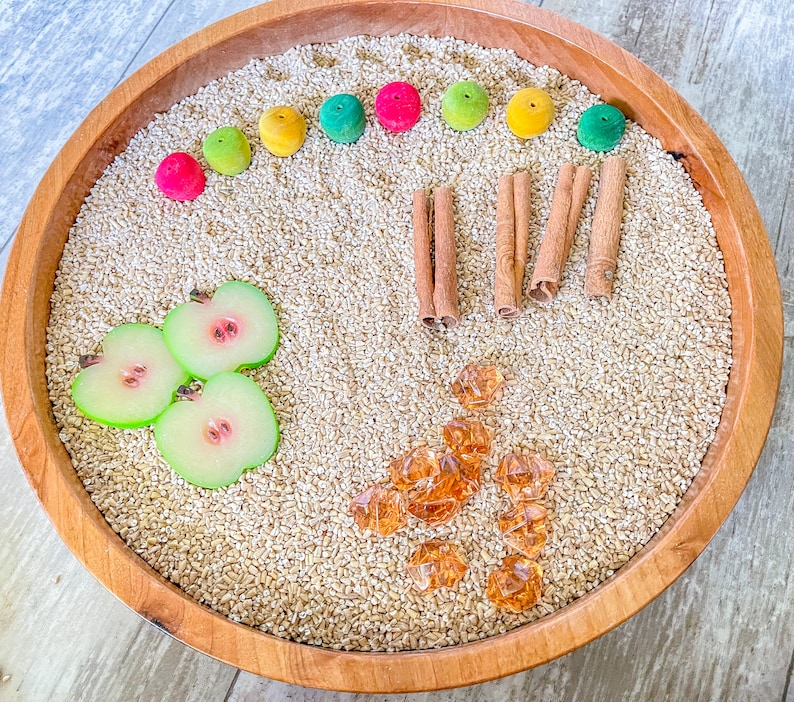 Apple Pie Sensory Bin, Autumn Sensory, Fall Sensory, Taste Safe ...