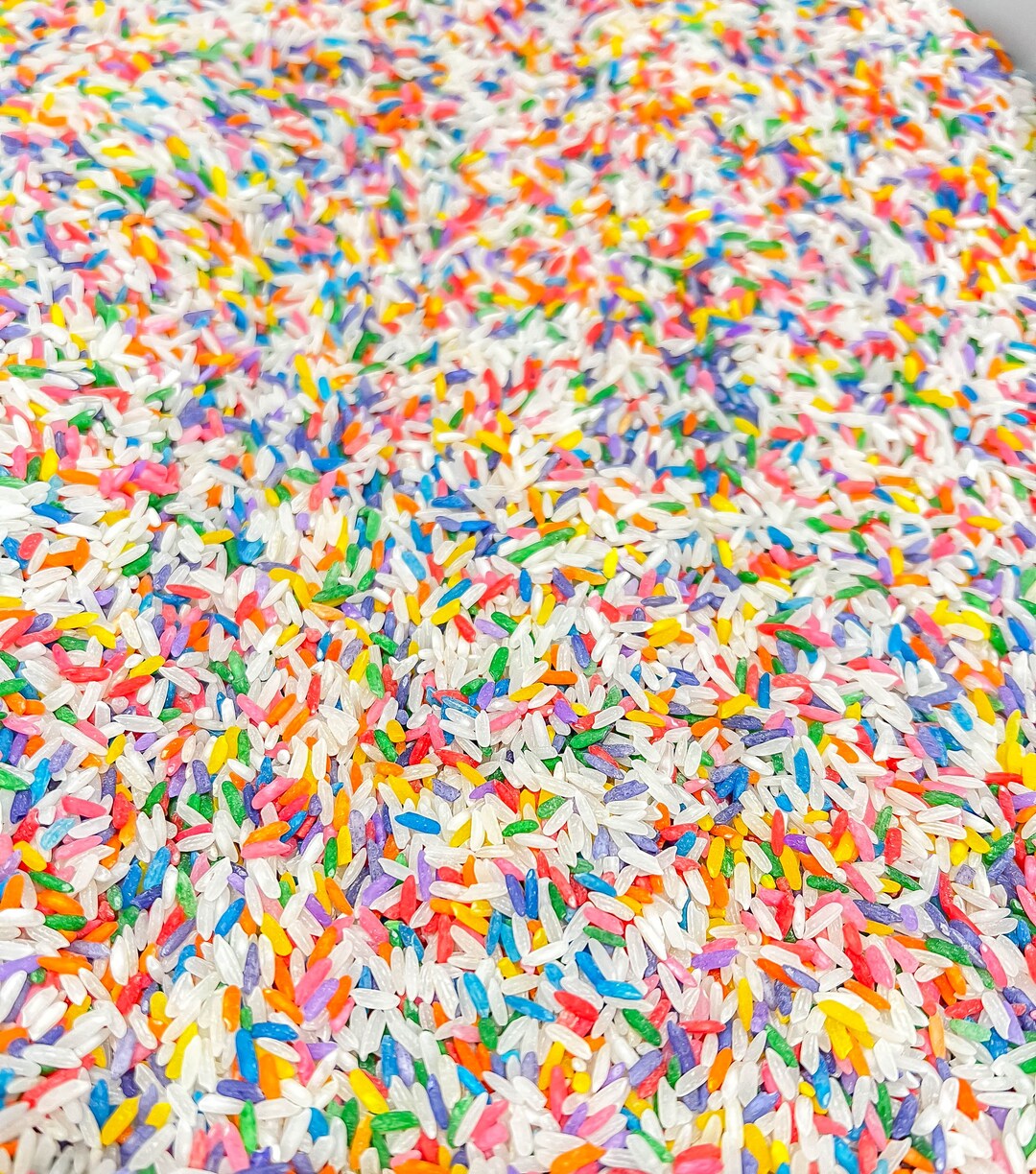 Birthday Rice Mix #1, Sensory Bin Filler, Colored Rice, Sensory Play ...