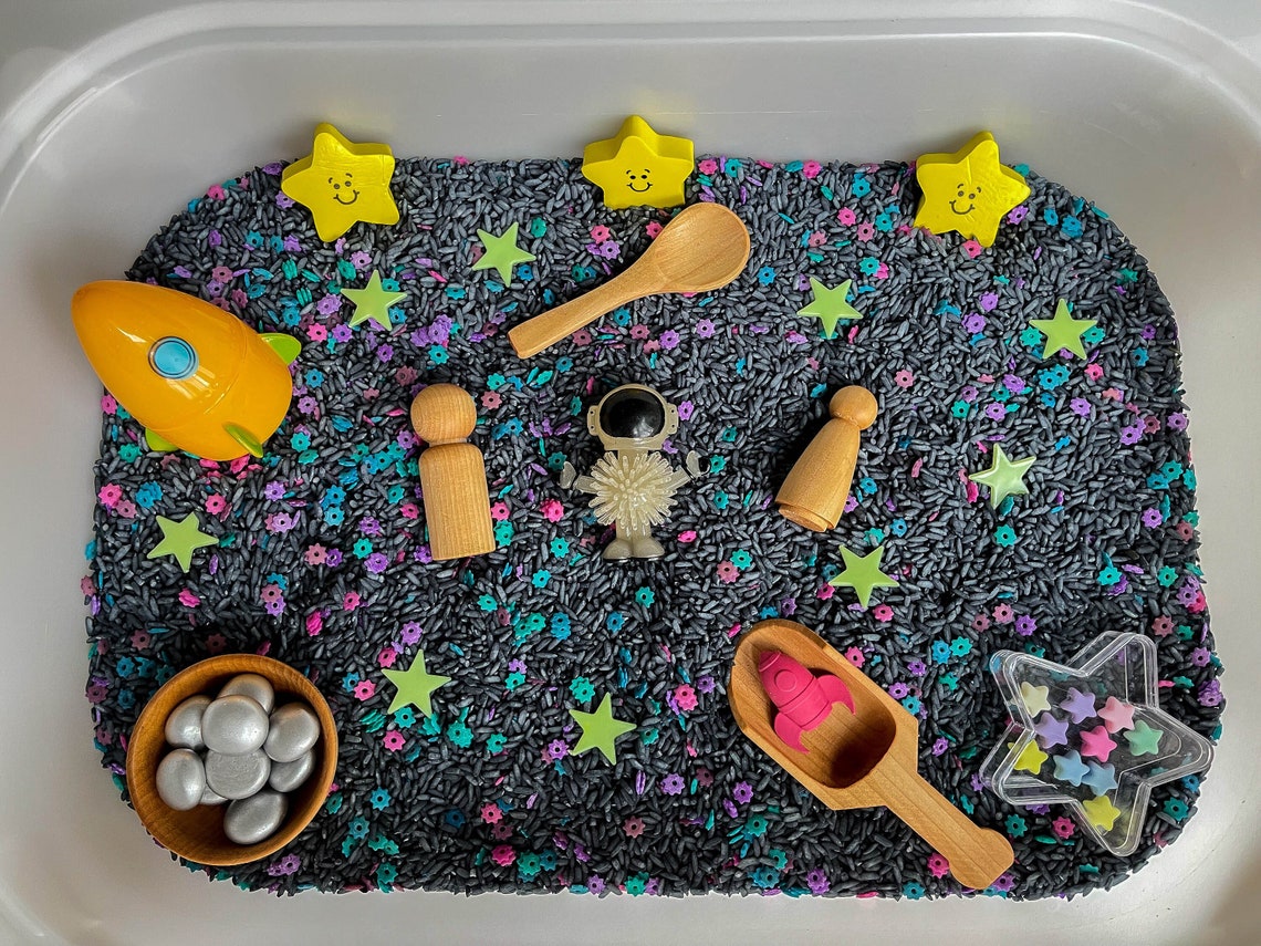 Outer Space Sensory Bin Outer Space Sensory Taste Safe - Etsy Singapore