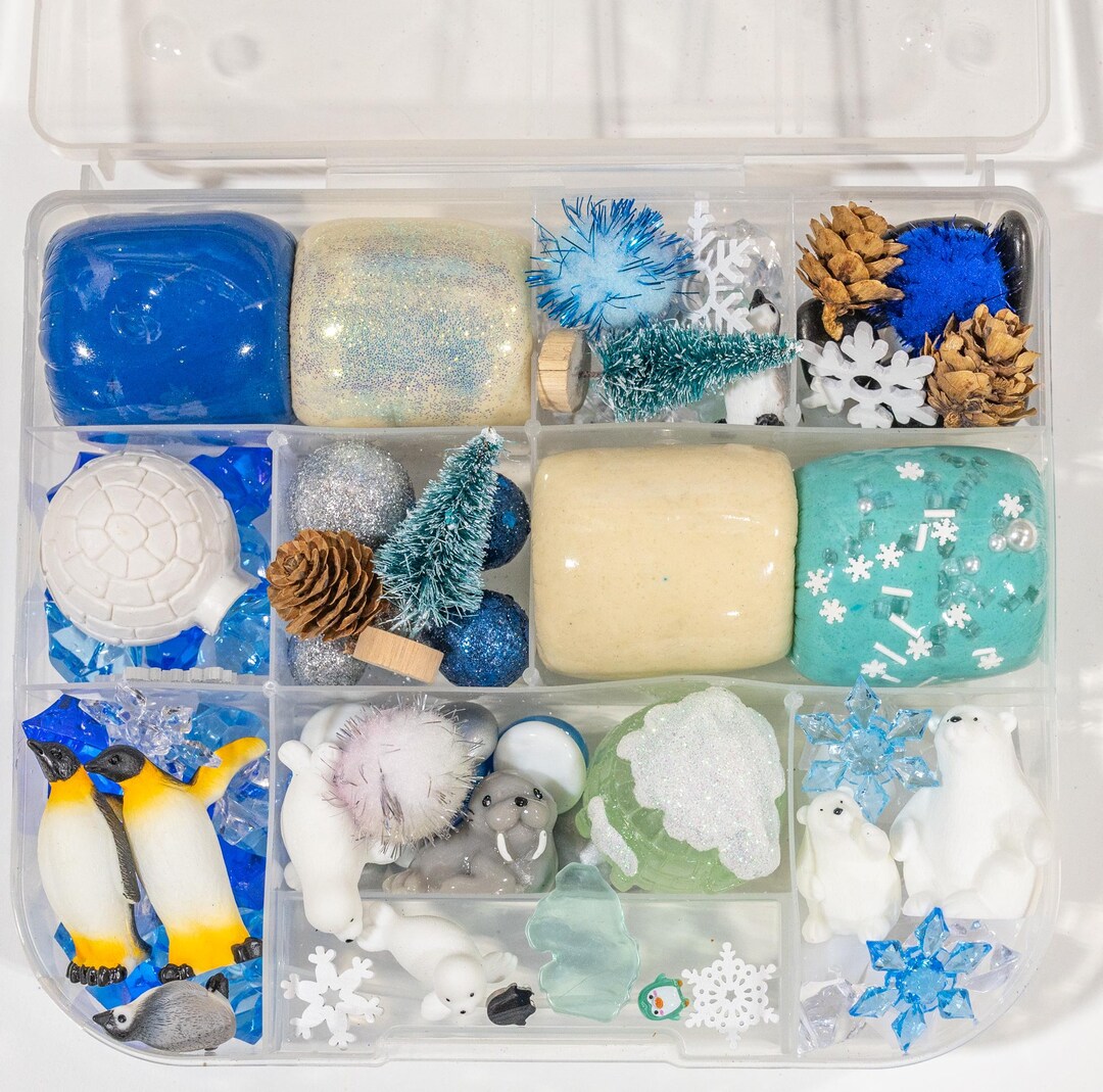 Deluxe Arctic Animal Playdough Kit, Kids Gift, Kids Playdough Kit, Snow ...