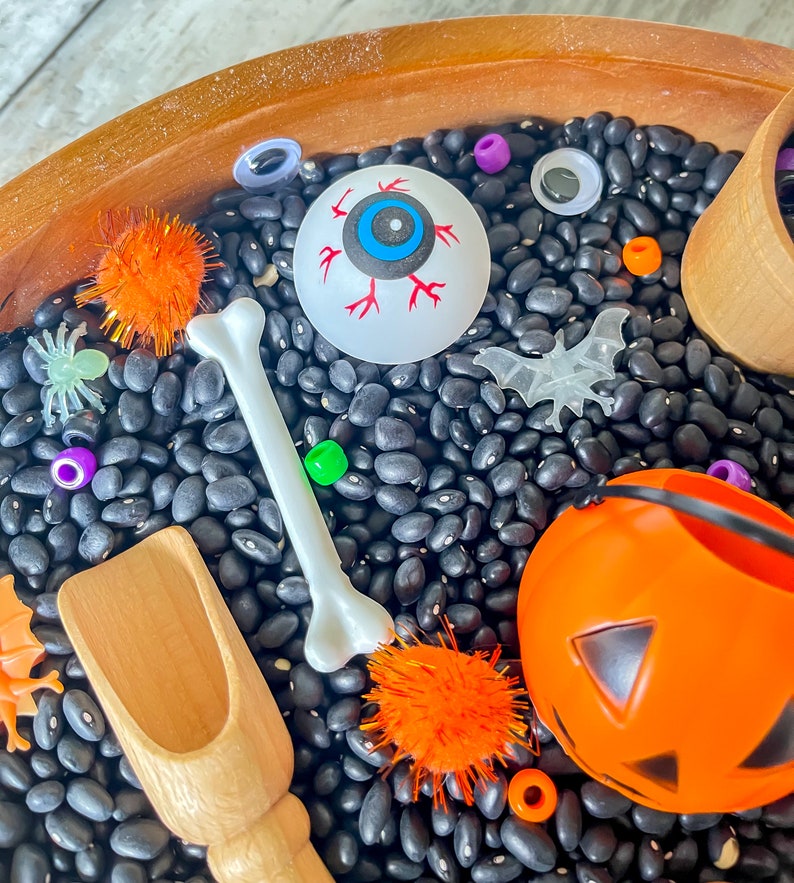Halloween Sensory Bin Halloween Sensory Taste Safe - Etsy
