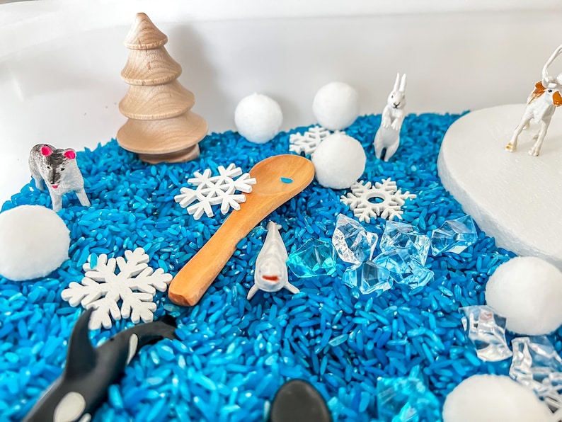 Deluxe Arctic Animal Sensory Bin, Winter Sensory, Taste Safe ...