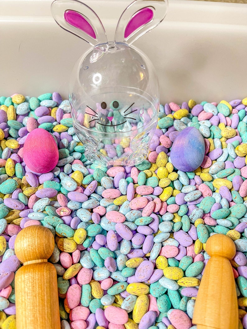Easter Sensory Bin Easter Sensory Taste Safe Montessori - Etsy
