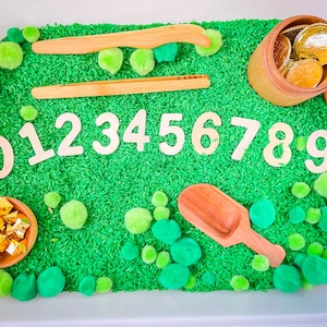 St. Patrick's Day Sensory Bin #4 Digging for Lucky Coins, St. Patrick's ...