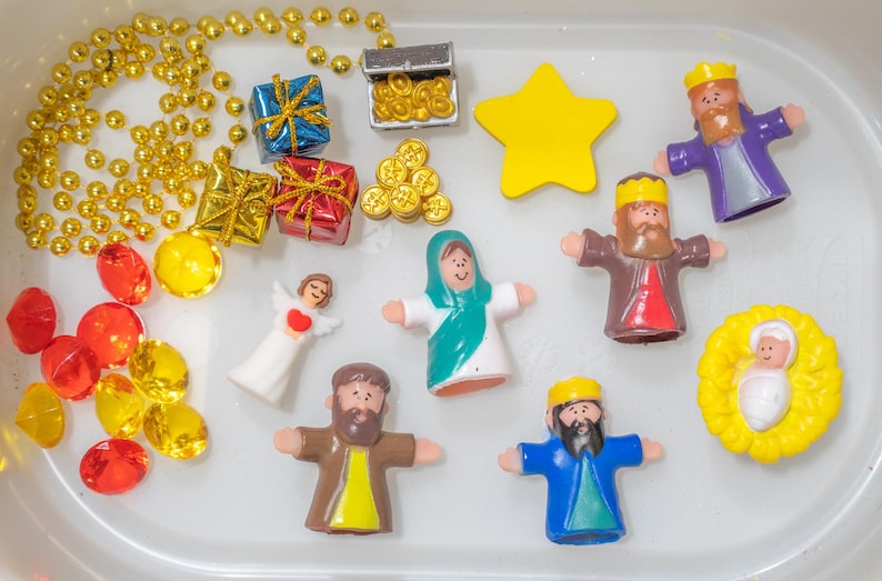 Nativity Sensory Bin, Christmas Sensory, Taste Safe, Montessori - Etsy