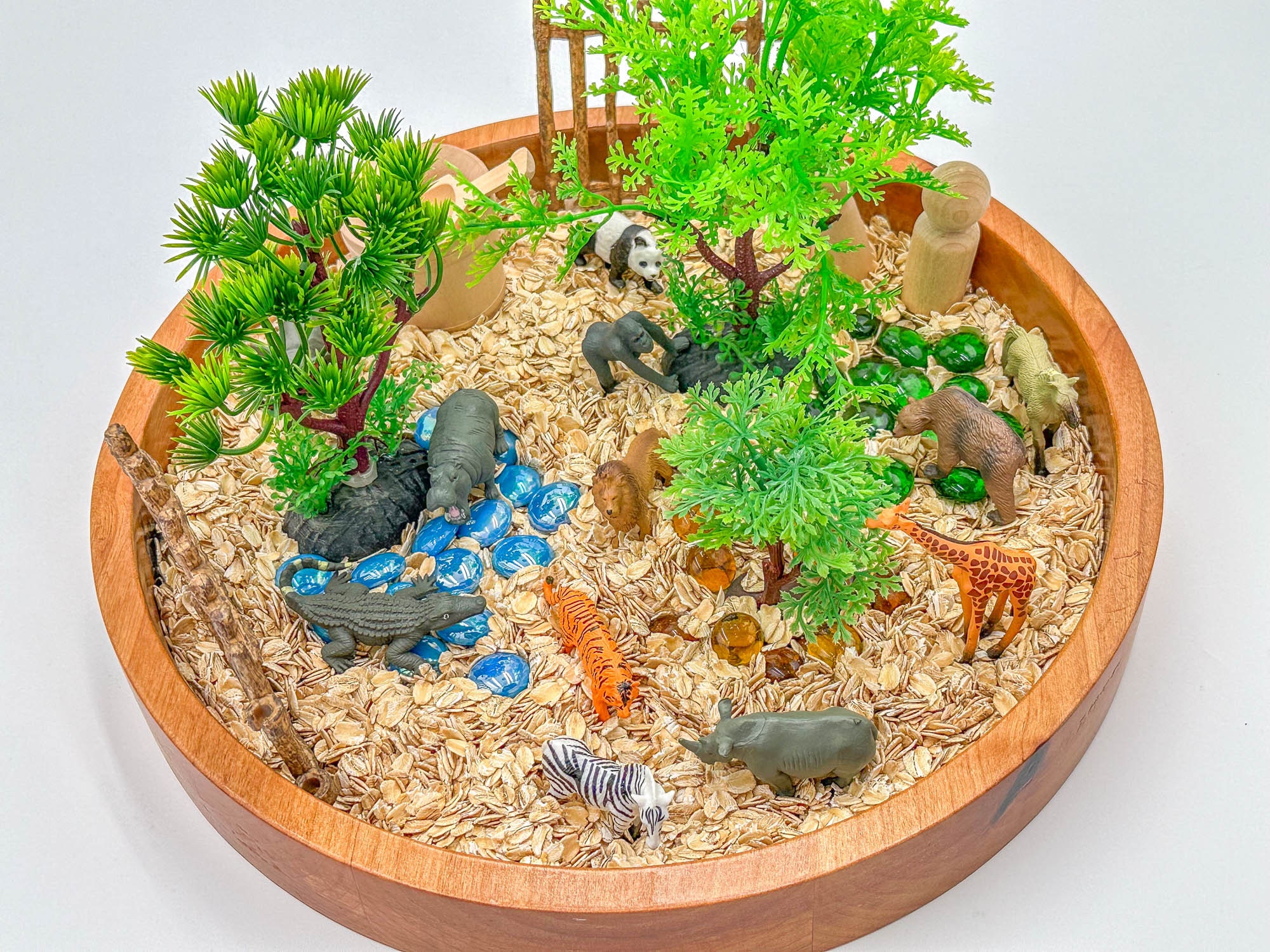 Zoo Sensory Bin, Zoo Animals Sensory, Taste Safe, Montessori - Etsy