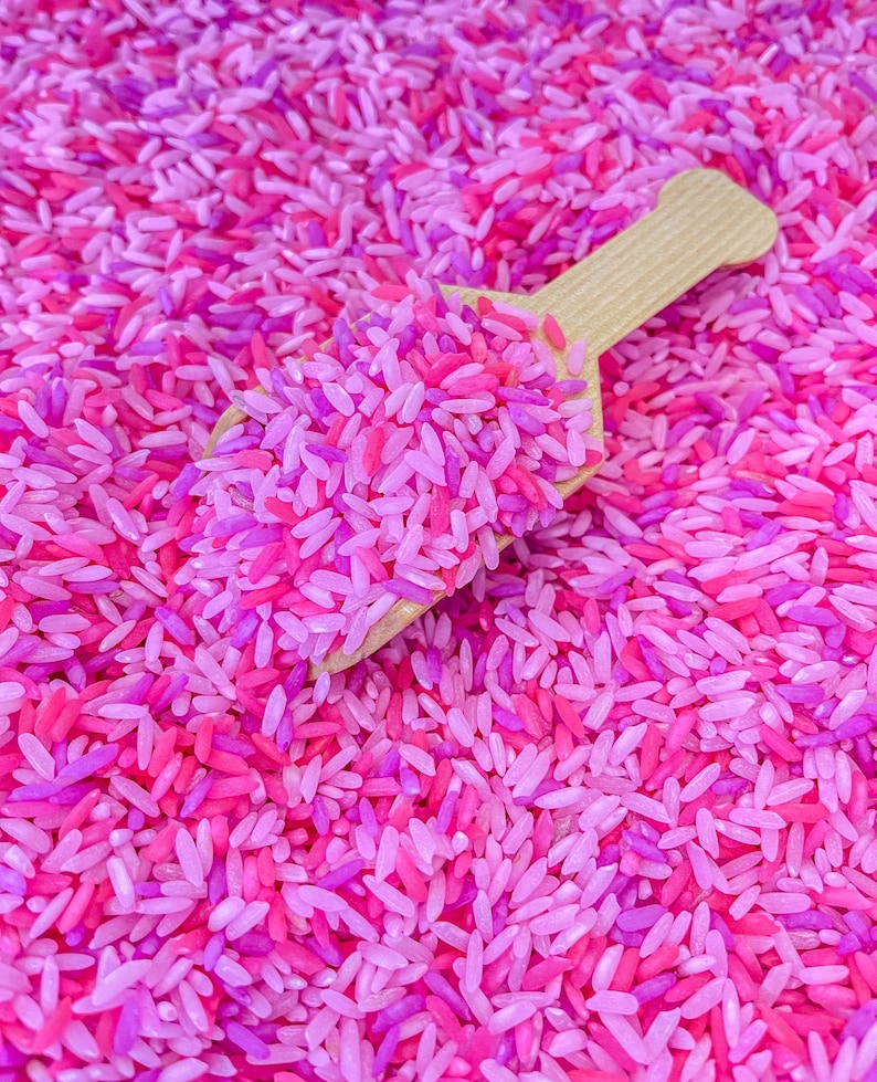 Mixed Pinks Sensory Rice Sensory Bin Filler Colored Rice - Etsy