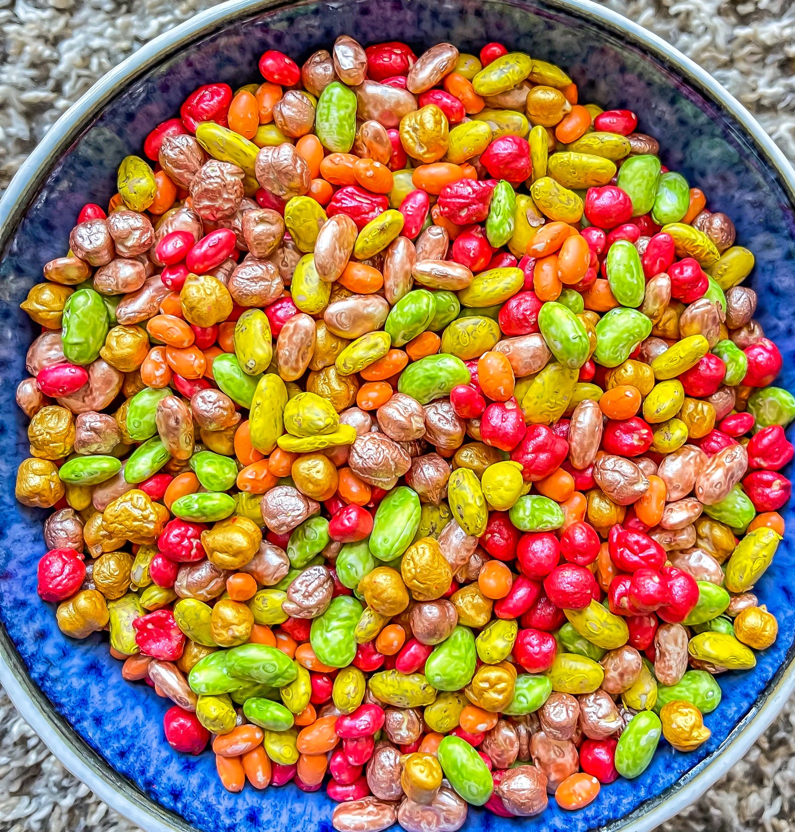 Fall Bean Sensory Mix , Sensory Bin Filler, Colored Beans, Sensory Play ...