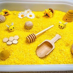 Bee Sensory Bin, Bee Sensory, Taste Safe, Montessori - Etsy