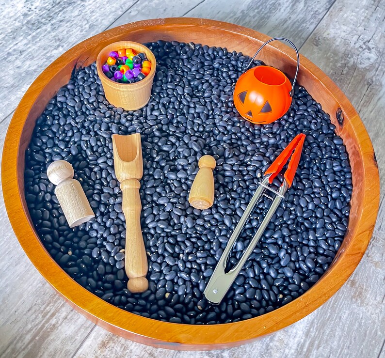 Halloween Sensory Bin Halloween Sensory Taste Safe - Etsy