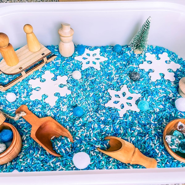 Snow Sensory Bin - Etsy