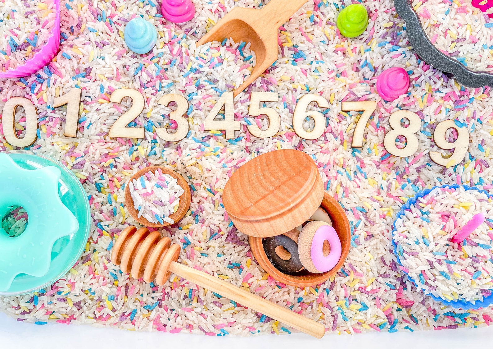 Birthday Sensory Bin Birthday Sensory Taste Safe Montessori - Etsy