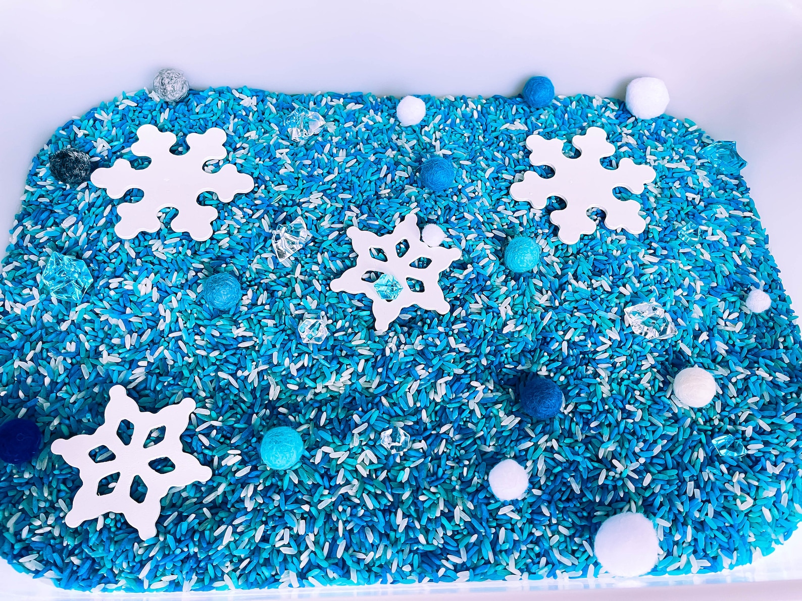 Deluxe Winter Sensory Bin Winter Sensory Taste Safe | Etsy