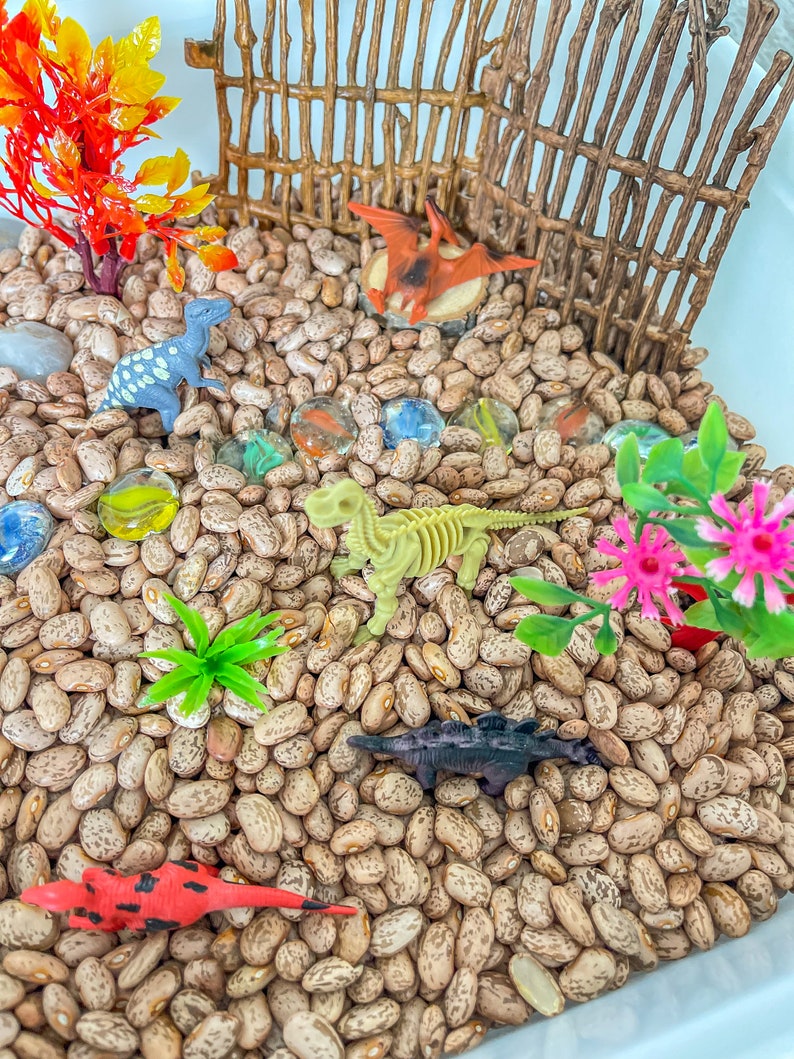 Dinosaur Sensory Bin 2 Dinosaur Sensory Taste Safe | Etsy