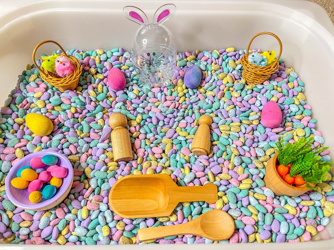 Easter Sensory Bin, Easter Sensory, Taste Safe, Montessori, Easter for ...