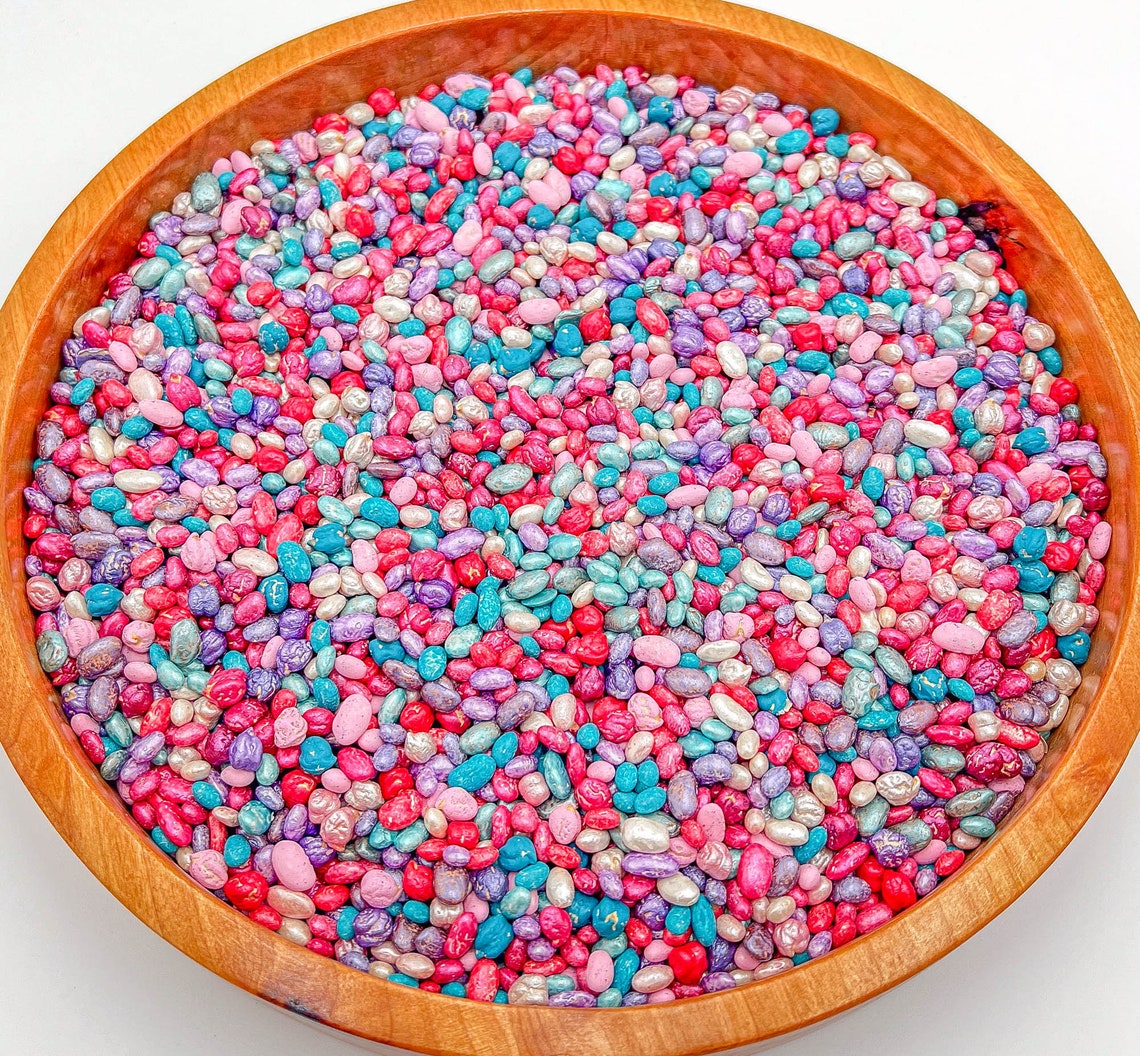 Valentine's Day Bean Sensory Mix, Sensory Bin Filler, Colored Beans ...