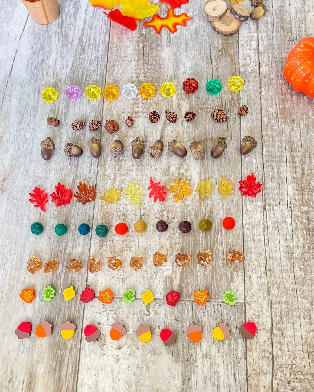Fall Themed Counting Set, Fall Educational, Autumn Counting Set ...