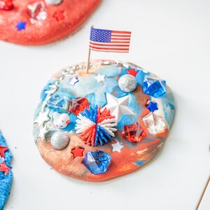 Patriotic Playdough Jars, Kids Sensory Kit, Gifts for Kids, Patriotic ...