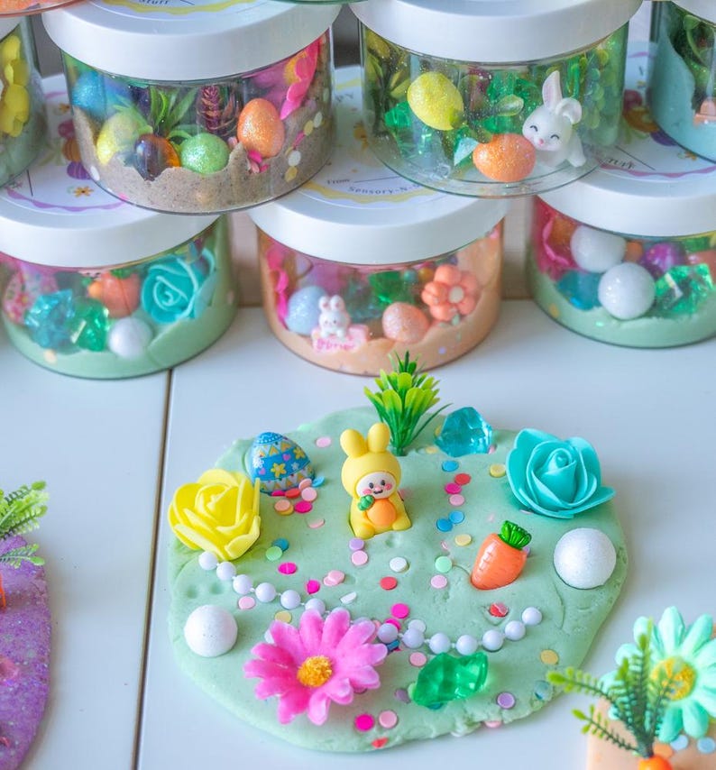 Easter Playdough Kits, Easter Kids Gift, Easter Basket Gift for Kids ...