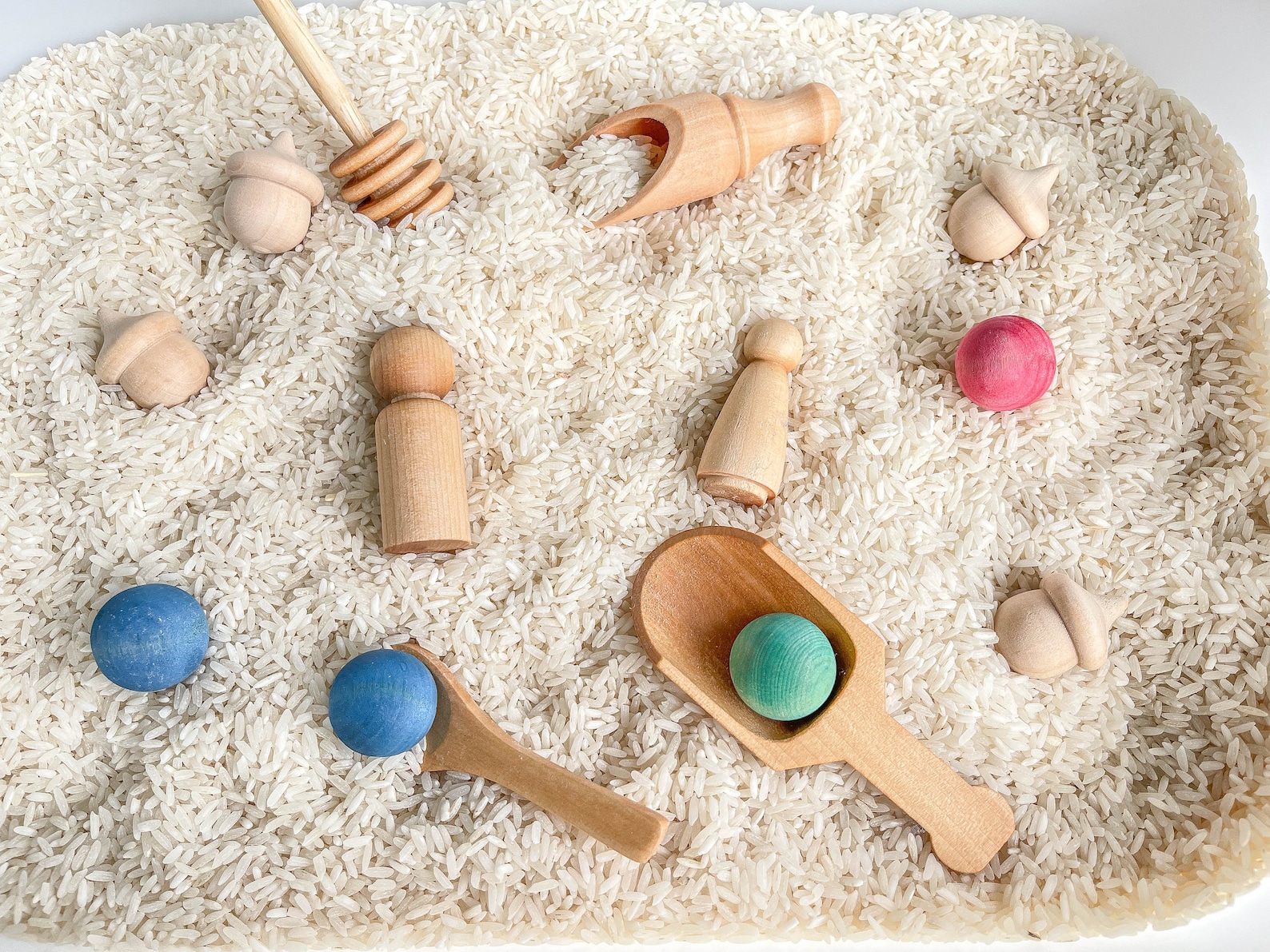 Deluxe Set of Sensory Bin Tools Small Wooden Tools Sensory - Etsy