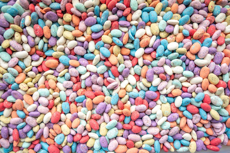 Rainbow Beans , Sensory Bin Filler, Colored Beans, Sensory Play, Bright ...